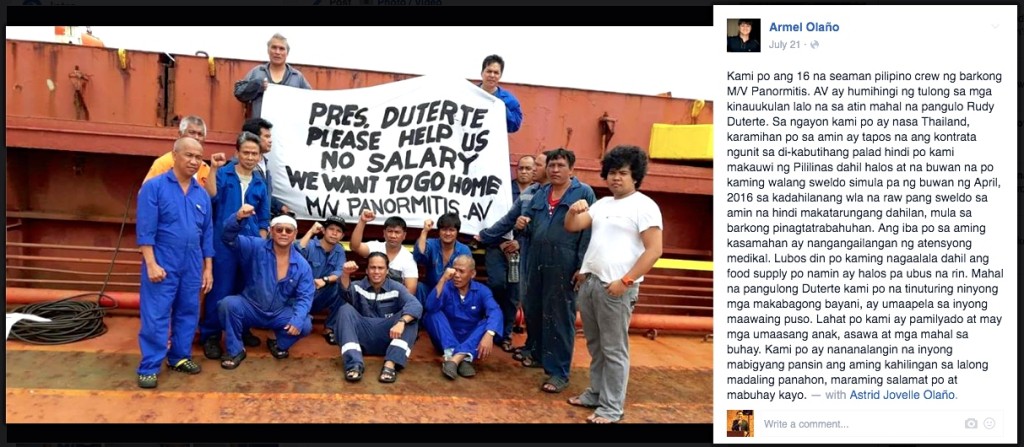 16 Filipino seafarers stranded in Thailand ask for help — Pinoy Thaiyo